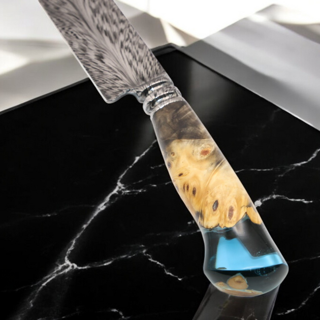 DM20 - FEATHER DAMASCUS – Amazing Knives